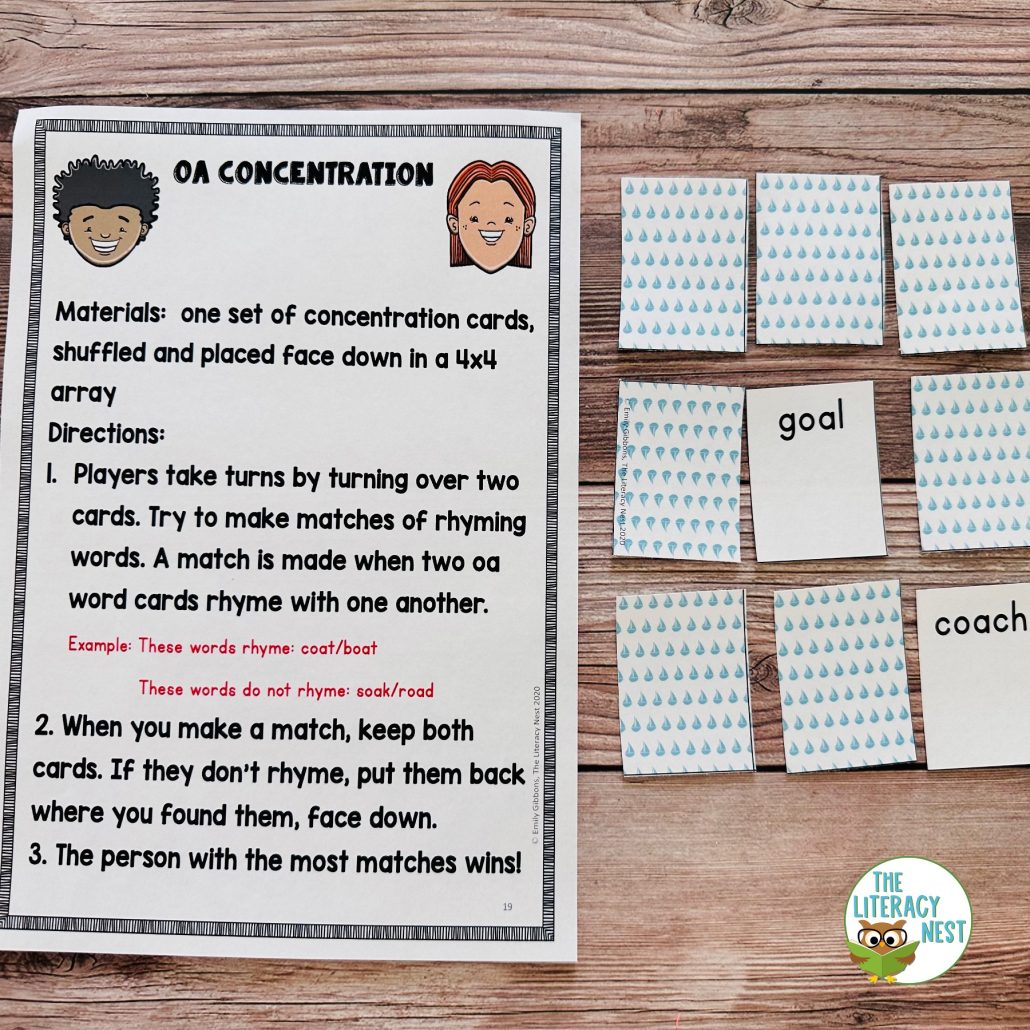 Vowel Team OA Phonics Activities for Orton-Gillingham Lessons - The ...