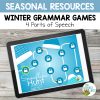 Winter Activities Parts of Speech Practice - The Literacy Nest