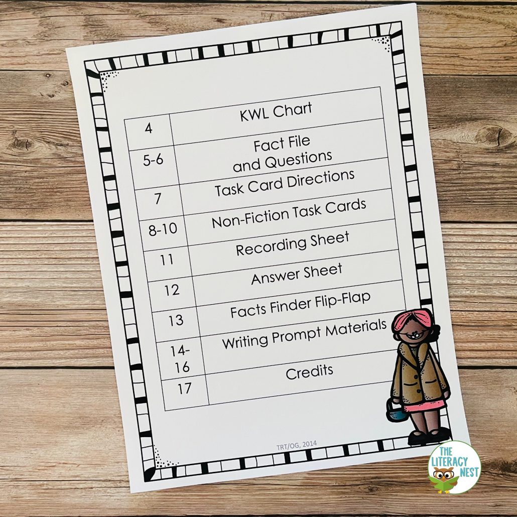 Women’s History Month Nonfiction Task Cards - The Literacy Nest