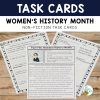 Women’s History Month Nonfiction Task Cards - The Literacy Nest