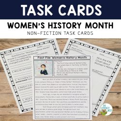Women’s History Month Nonfiction Task Cards - The Literacy Nest