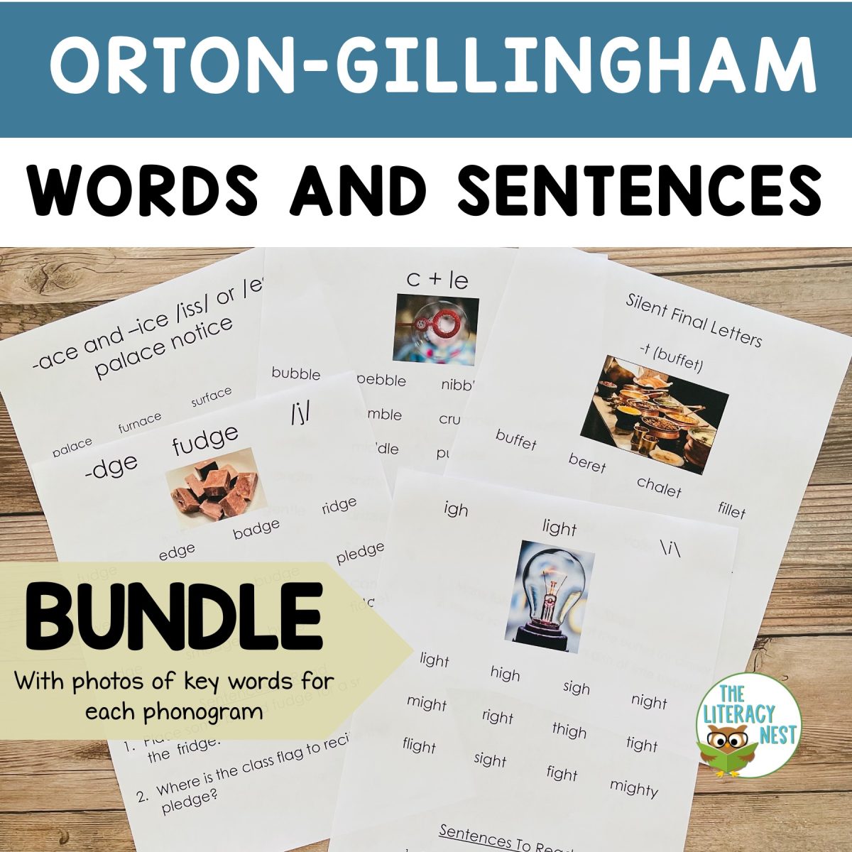 Orton Gillingham Spelling Lists and Sentences BUNDLE - The Literacy Nest
