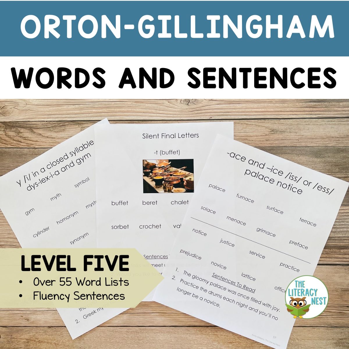 Decodable Word Lists & Sentences for Orton Gillingham Lessons Level 5 ...