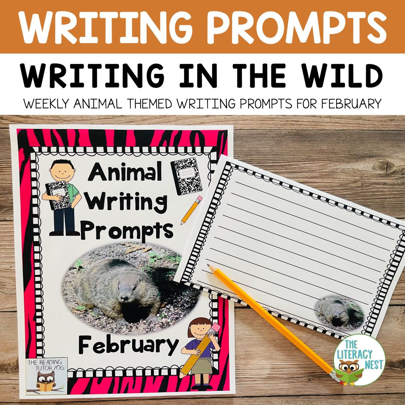 Animal Picture Writing Prompts for February Literacy Centers - The ...