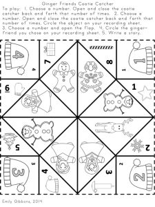 Writing Activities: Holiday Cootie Catcher Stories | December Activity ...