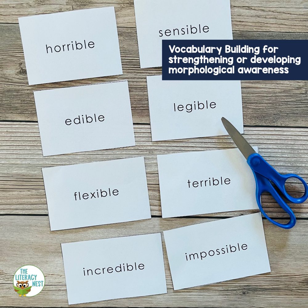 Suffix -ABLE and -IBLE for Advanced Orton-Gillingham Activities - The ...