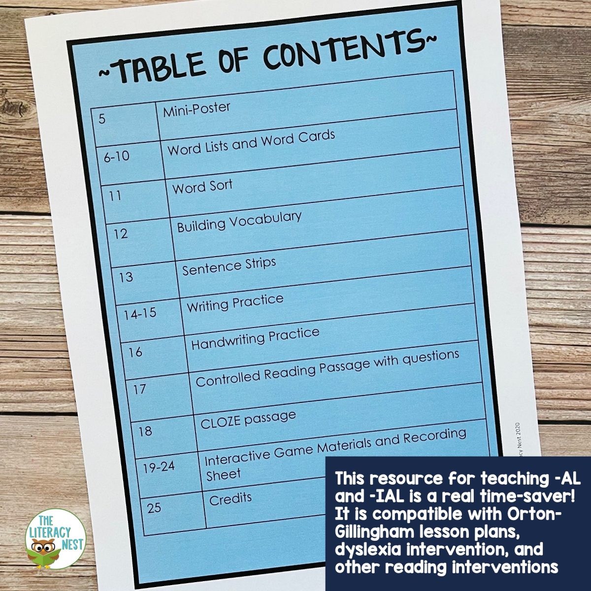 Suffix -AL and -IAL for Advanced Orton-Gillingham Activities - The ...