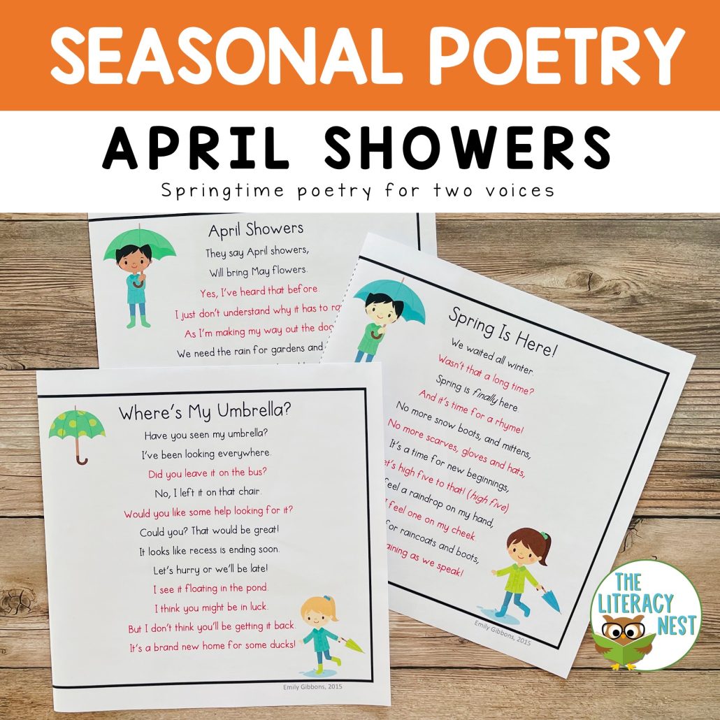 6 Traits Poetry Frame Printables - The Literacy Nest