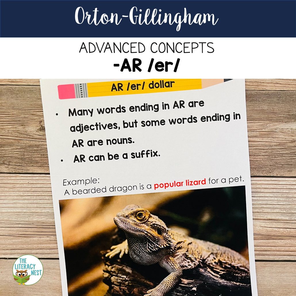 Advanced Orton-Gillingham Activities for AR /er/ - The Literacy Nest