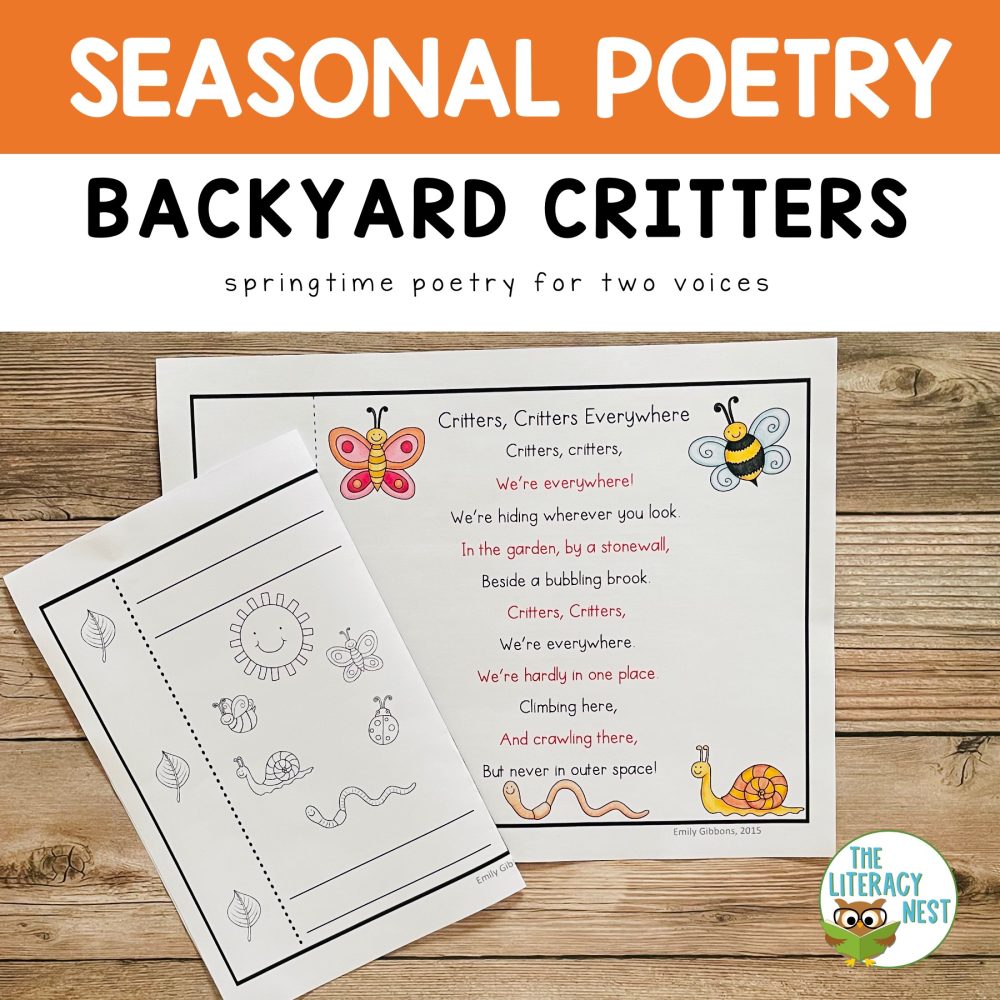 Spring Poems for Fluency Practice - The Literacy Nest