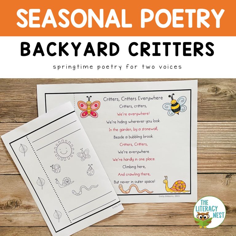 Spring Poems for Fluency Practice - The Literacy Nest