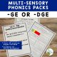 GE/DGE Phonics Activities for Orton-Gillingham Lessons - The Literacy Nest
