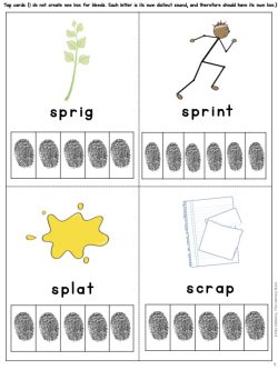 Three Letter Consonant Blends Orton Gillingham Multisensory Activities ...