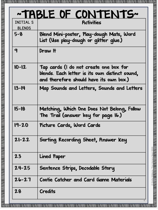 Consonant Blends (Initial S) Worksheets Activities for Orton-Gillingham ...