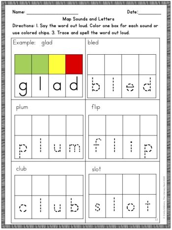 Consonant Blends (Initial L) Worksheets Activities for Orton-Gillingham ...