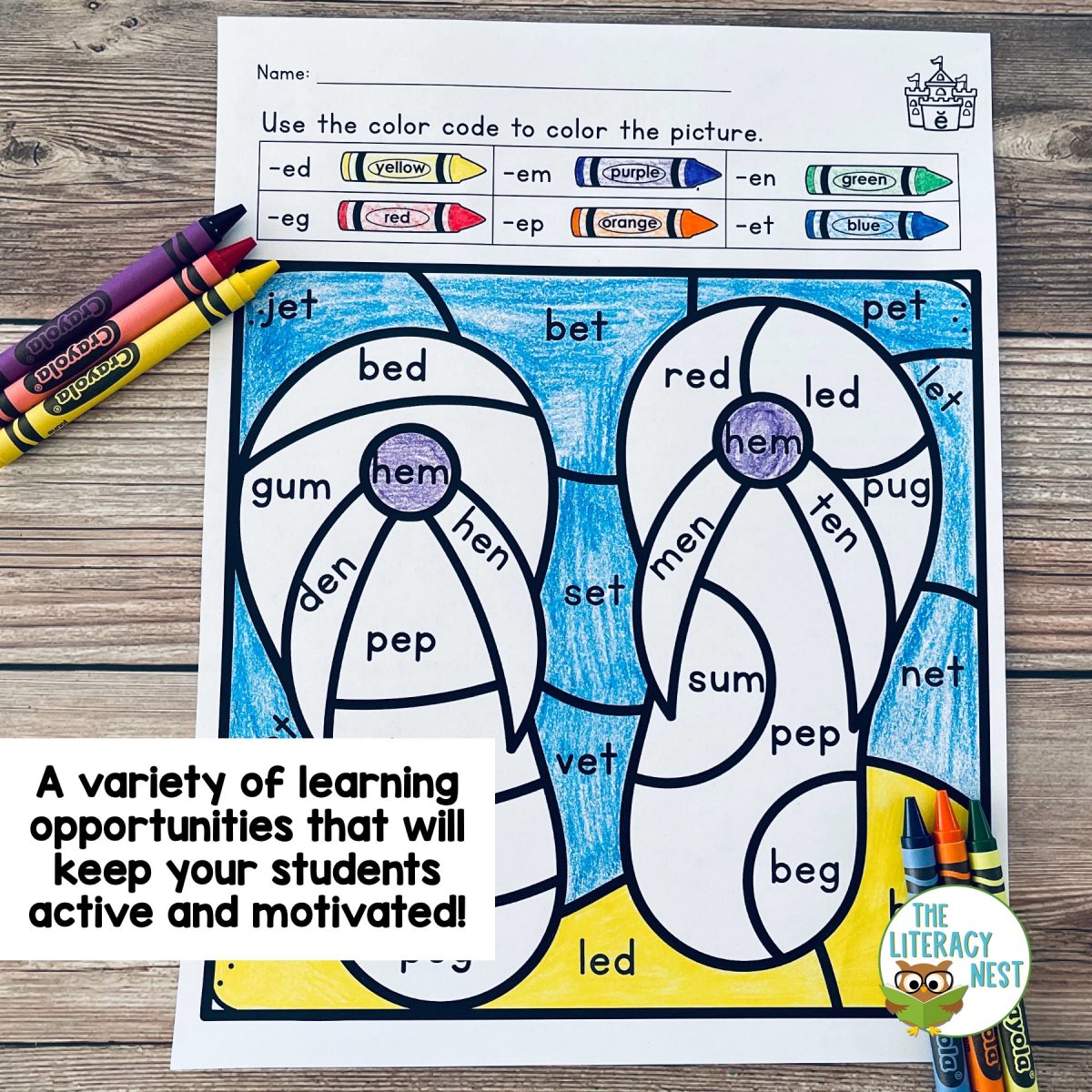 Summer Review CVC Phonics Activities - The Literacy Nest