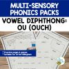 Diphthong OU Phonics Activities for Orton-Gillingham Lessons - The ...