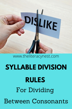 Syllable Division Between Consonants - The Literacy Nest