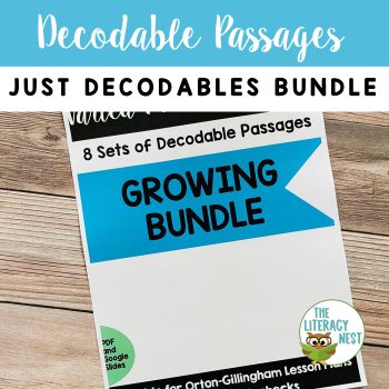 Decodable Phonics Reading Passages Bundle for Orton-Gillingham Lessons ...
