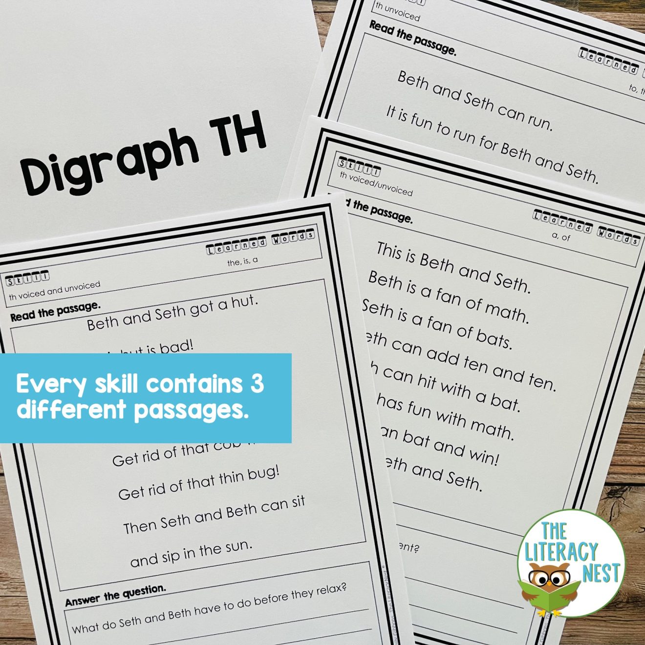 Digraphs Decodable Reading Passages for Orton-Gillingham Lessons - The ...