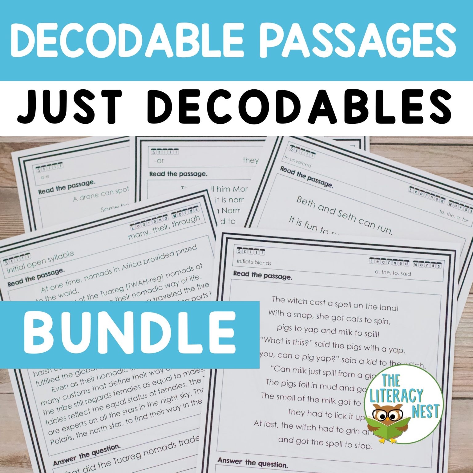 Decodable Passages for Open Syllables - The Literacy Nest