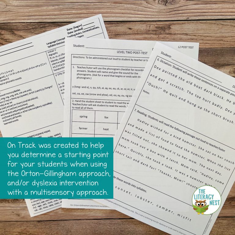 Orton-Gillingham Diagnostic Assessment BUNDLE with scope and sequence ...