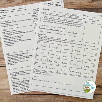 Orton-Gillingham Diagnostic Assessment BUNDLE with scope and sequence ...