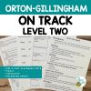 Orton-Gillingham Assessment Pre and Post Tests Leveled Placement LEVEL ...