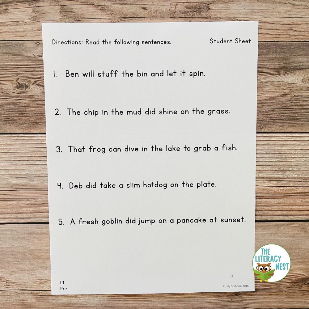 Orton-Gillingham Diagnostic Assessment with scope and sequence - The ...