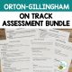 Orton-Gillingham Diagnostic Assessment BUNDLE with scope and sequence ...