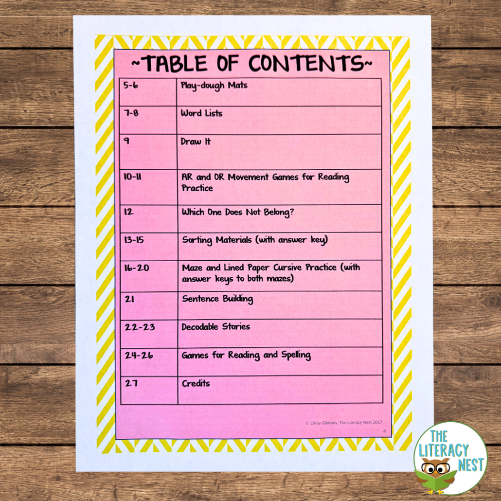 Advanced R-Controlled Vowels AR OR Phonics Activities for Orton ...