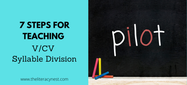 7 Steps for Teaching V/CV Syllable Division - The Literacy Nest