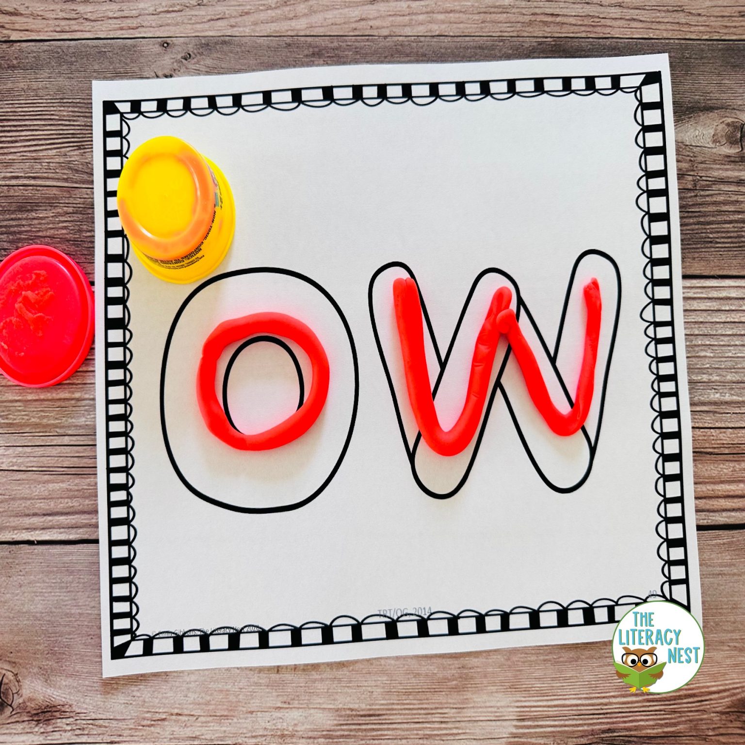 Vowel Team OW Phonics Activities for Orton-Gillingham Lessons - The ...