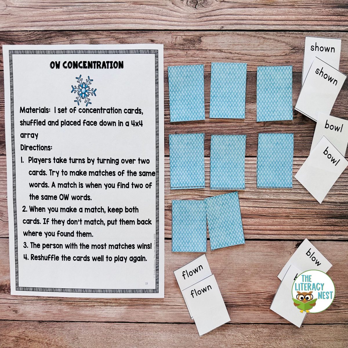 Vowel Team OW Phonics Activities for Orton-Gillingham Lessons - The ...