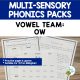 Vowel Team OW Phonics Activities for Orton-Gillingham Lessons - The ...
