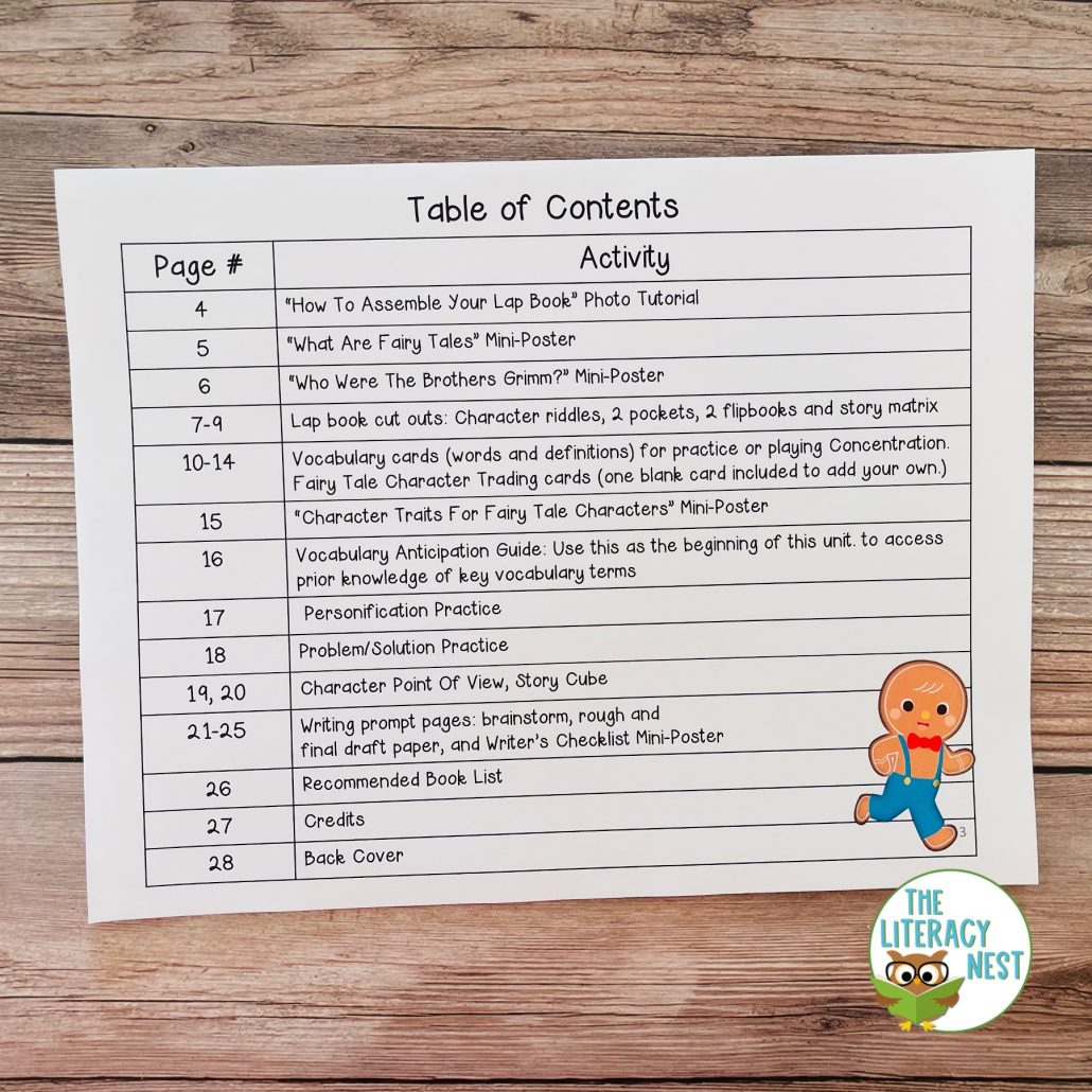 Fairy Tales Literacy Activities, Graphic Organizers and Lapbook - The ...