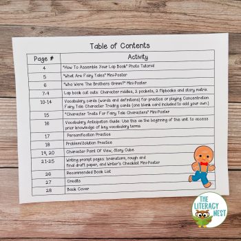 Fairy Tales Literacy Activities, Graphic Organizers and Lapbook - The ...