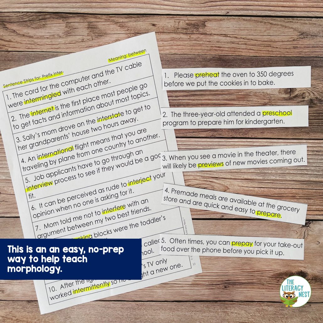 Morphology Sentences for Prefixes, Suffixes, Roots, Greek Forms - The ...