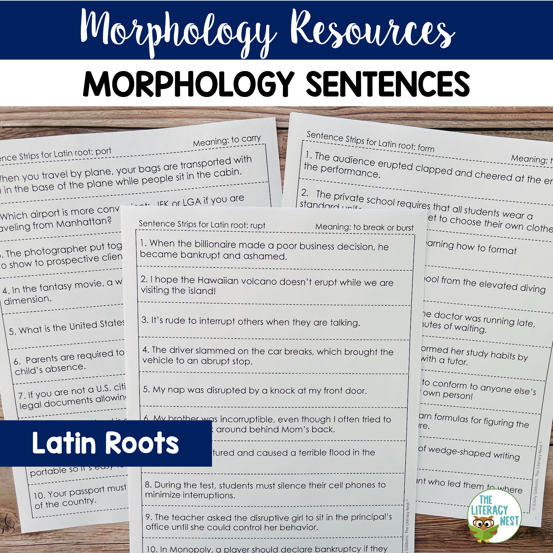 Morphology Reading Passages for Latin Roots and Connectives - The ...