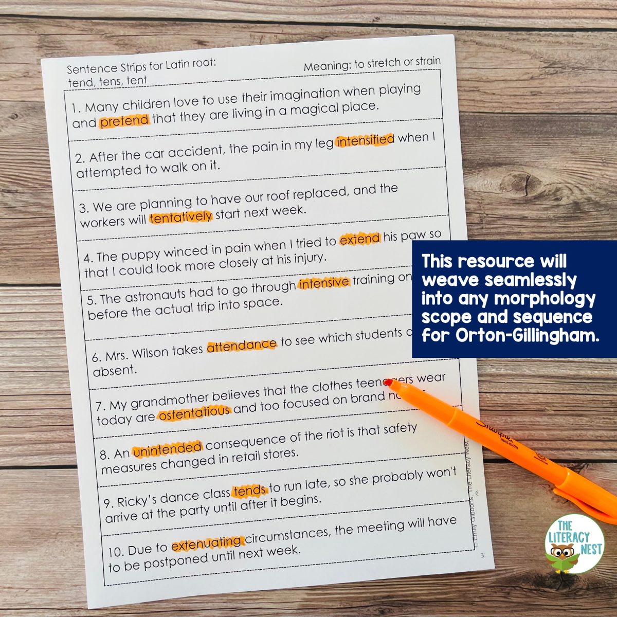 Morphology Sentences for Latin Roots and Connectives - The Literacy Nest