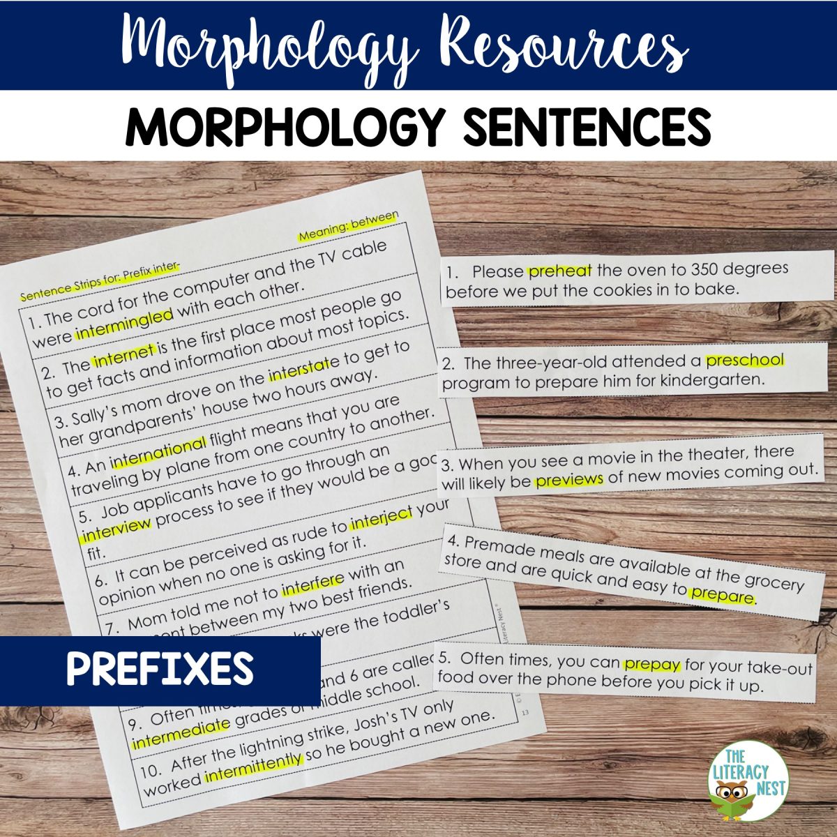 Morphology Sentences for Prefixes - The Literacy Nest