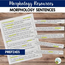Morphology Sentences for Prefixes - The Literacy Nest