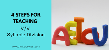 4 Steps for Teaching V/V Syllable Division - The Literacy Nest