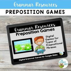 Parts of Speech Games for Verbs - The Literacy Nest