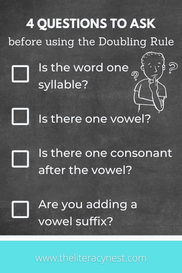 Tips for Teaching the Doubling Rule - The Literacy Nest