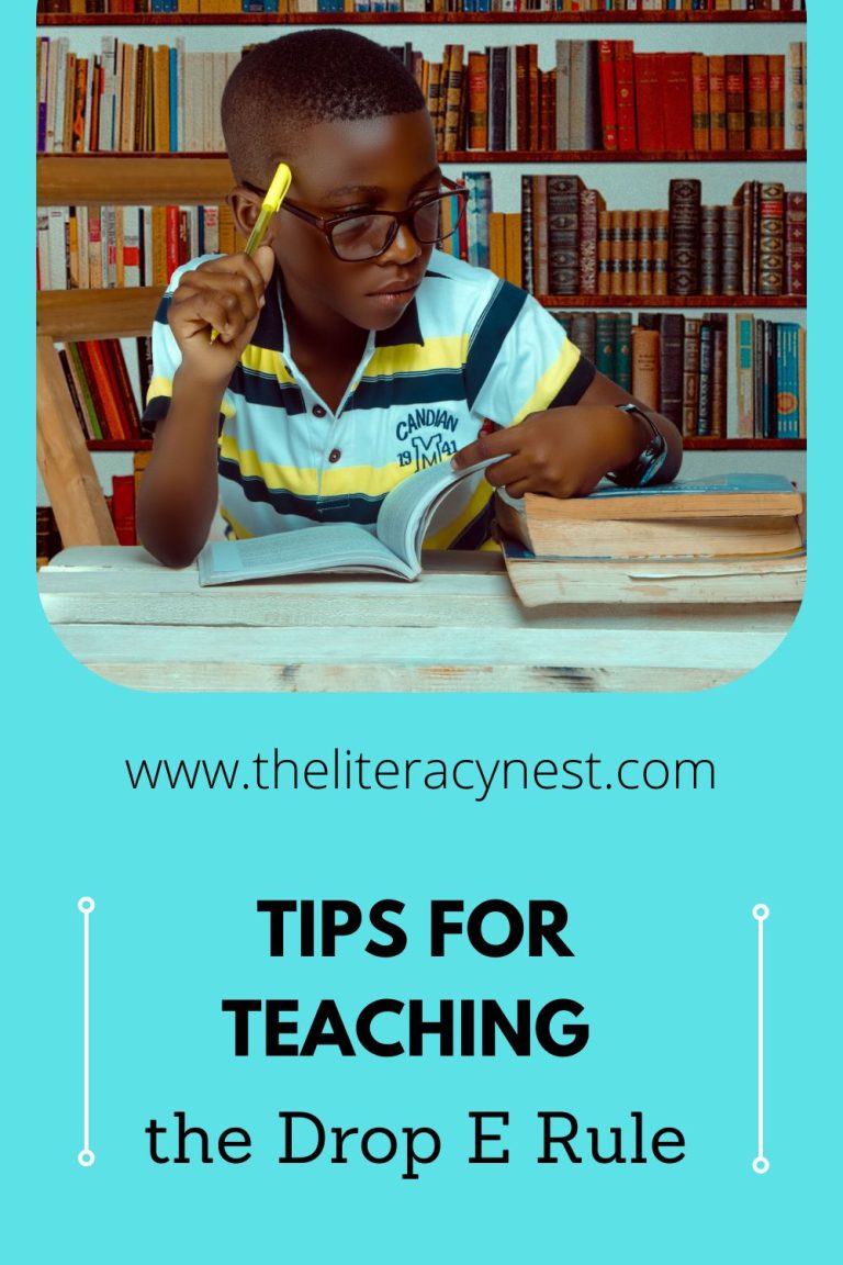 Tips for Teaching the Drop E Rule - The Literacy Nest