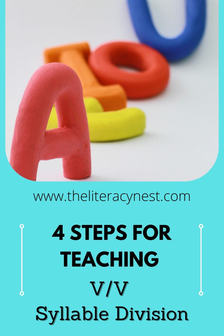 4 Steps for Teaching V/V Syllable Division - The Literacy Nest