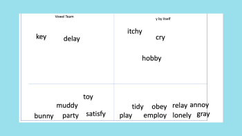 Tips for Teaching the Y Rule - The Literacy Nest