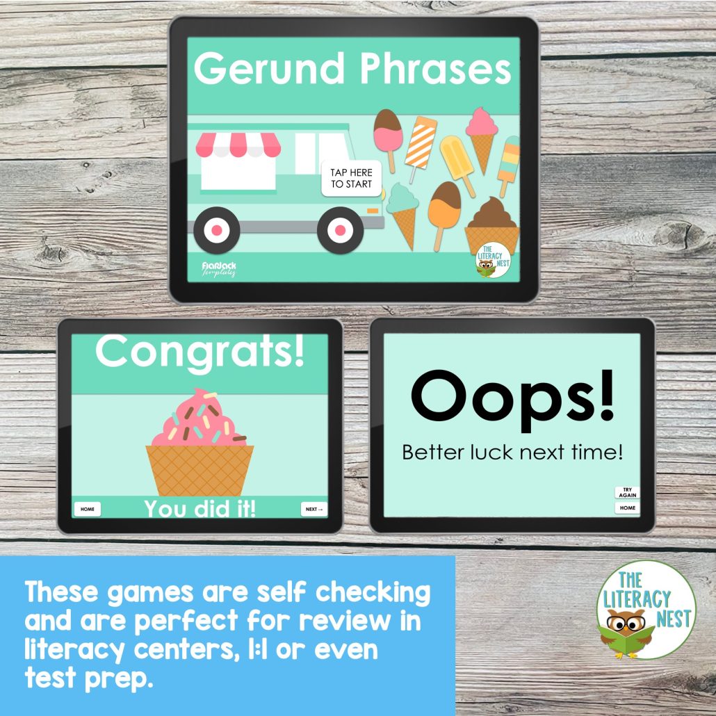 Phrases Clauses and Conjunctions Grammar Games - The Literacy Nest