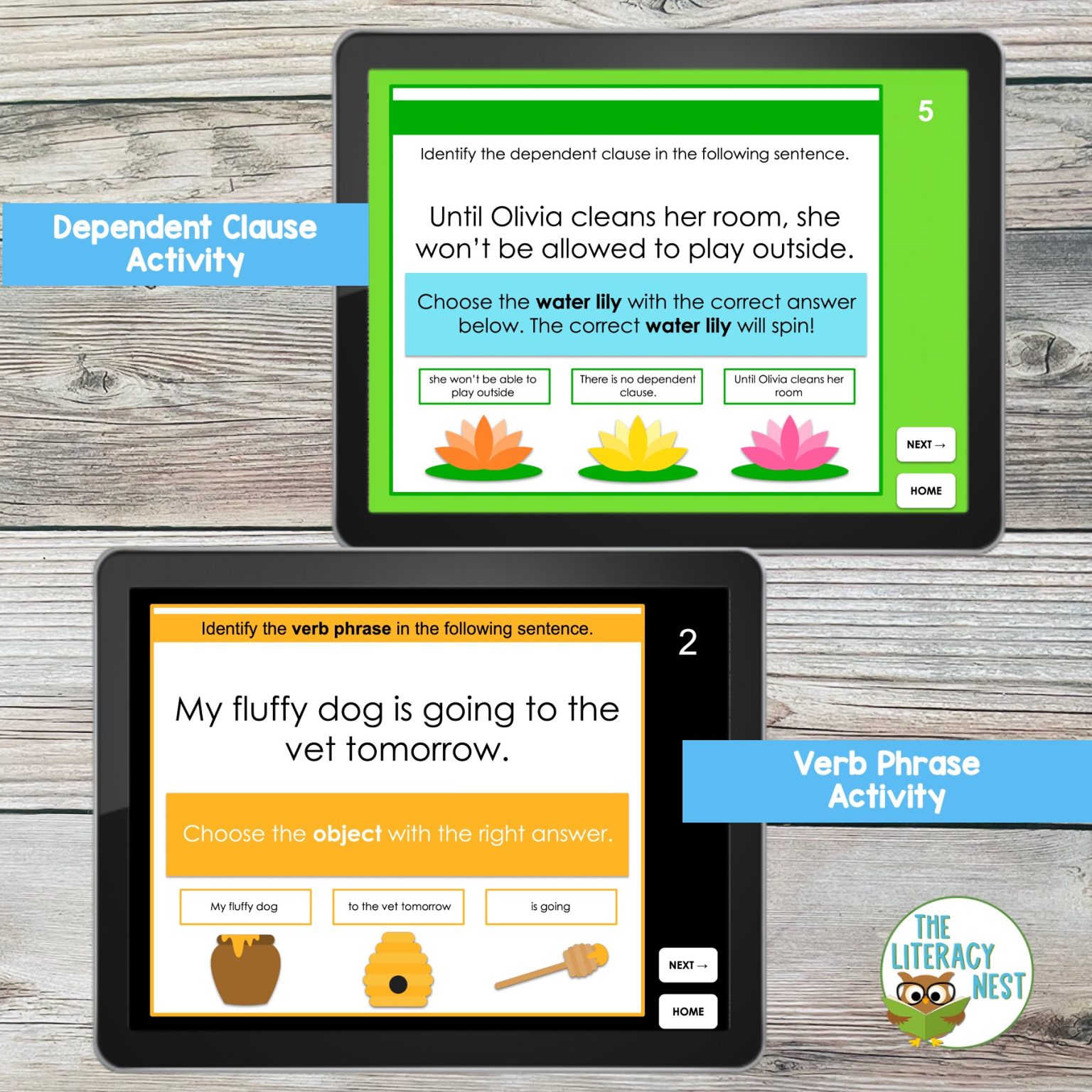 Phrases Clauses and Conjunctions Grammar Games - The Literacy Nest